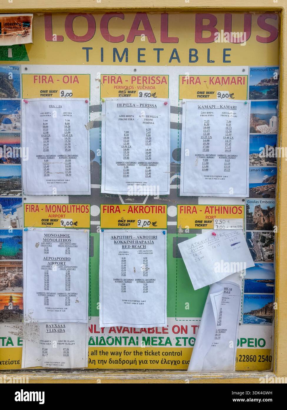 Bus schedule poster hi-res stock photography and images - Alamy