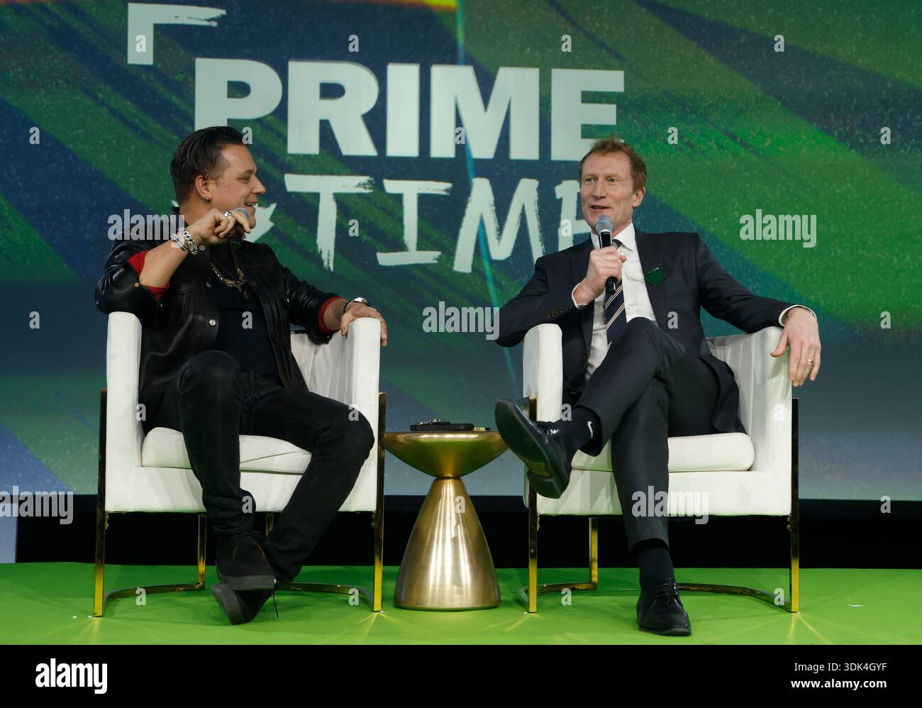 George Stroumboulopoulos, left, speaks with Canadian Identity and ...