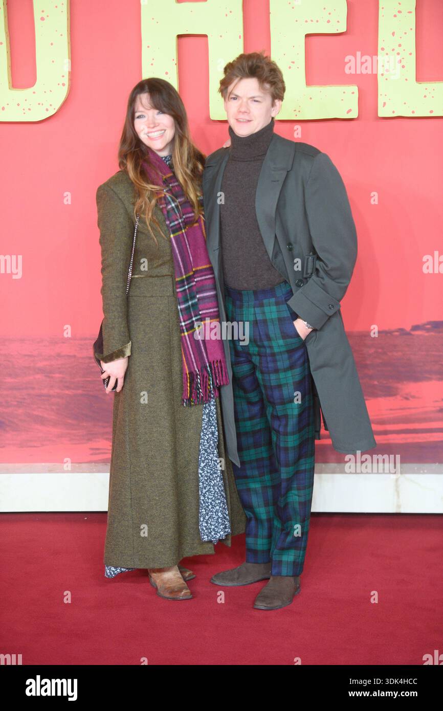 London, UK. 29 Jan, 2026. Pictured: Talulah Riley and Thomas Brodie ...