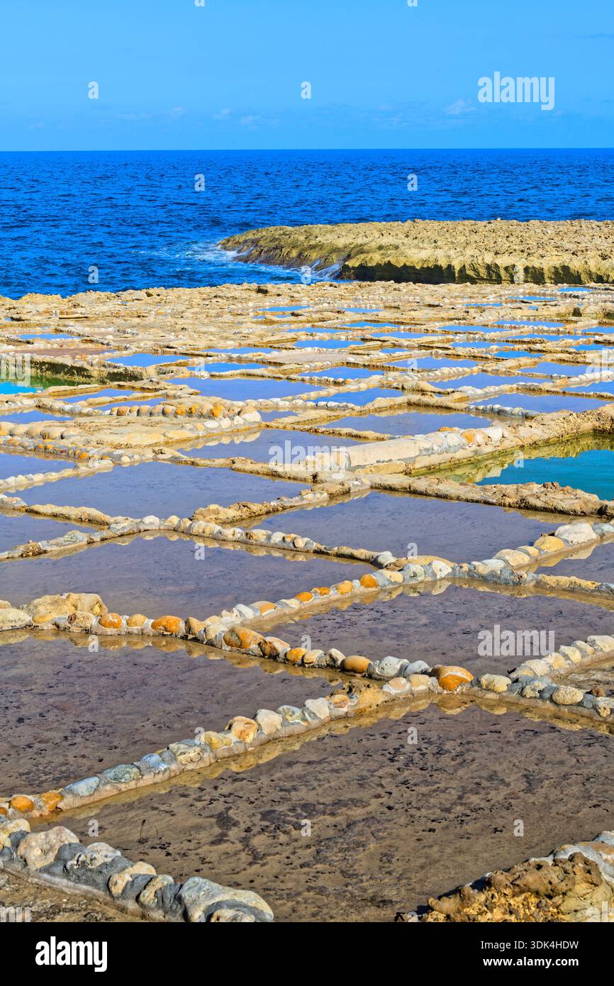 Malta gozo sea salt pans hi-res stock photography and images - Alamy