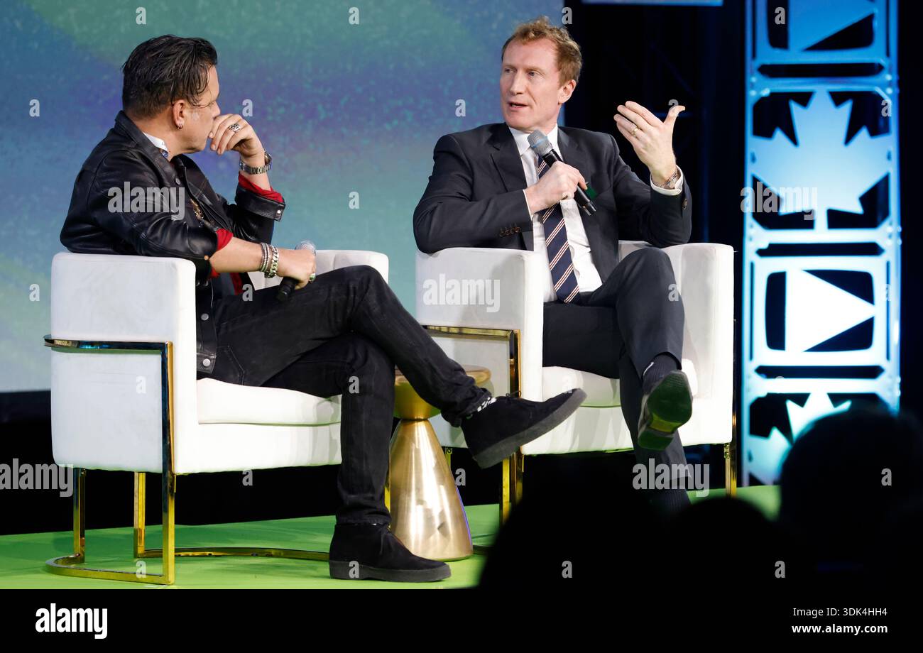 George Stroumboulopoulos, left, speaks with Canadian Identity and ...