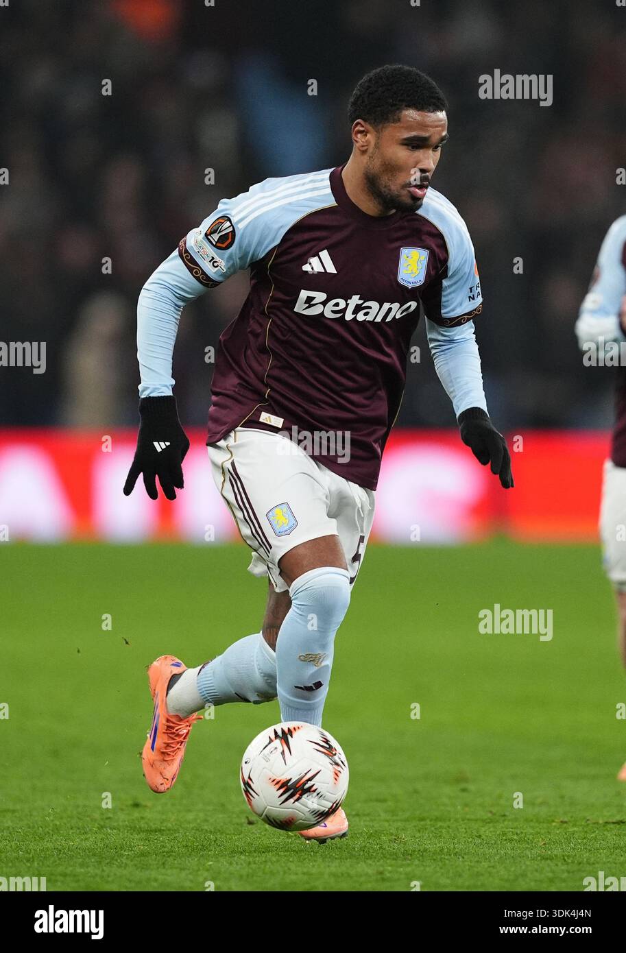 Aston Villa's Kadan Young during the UEFA Europa League match at Villa ...