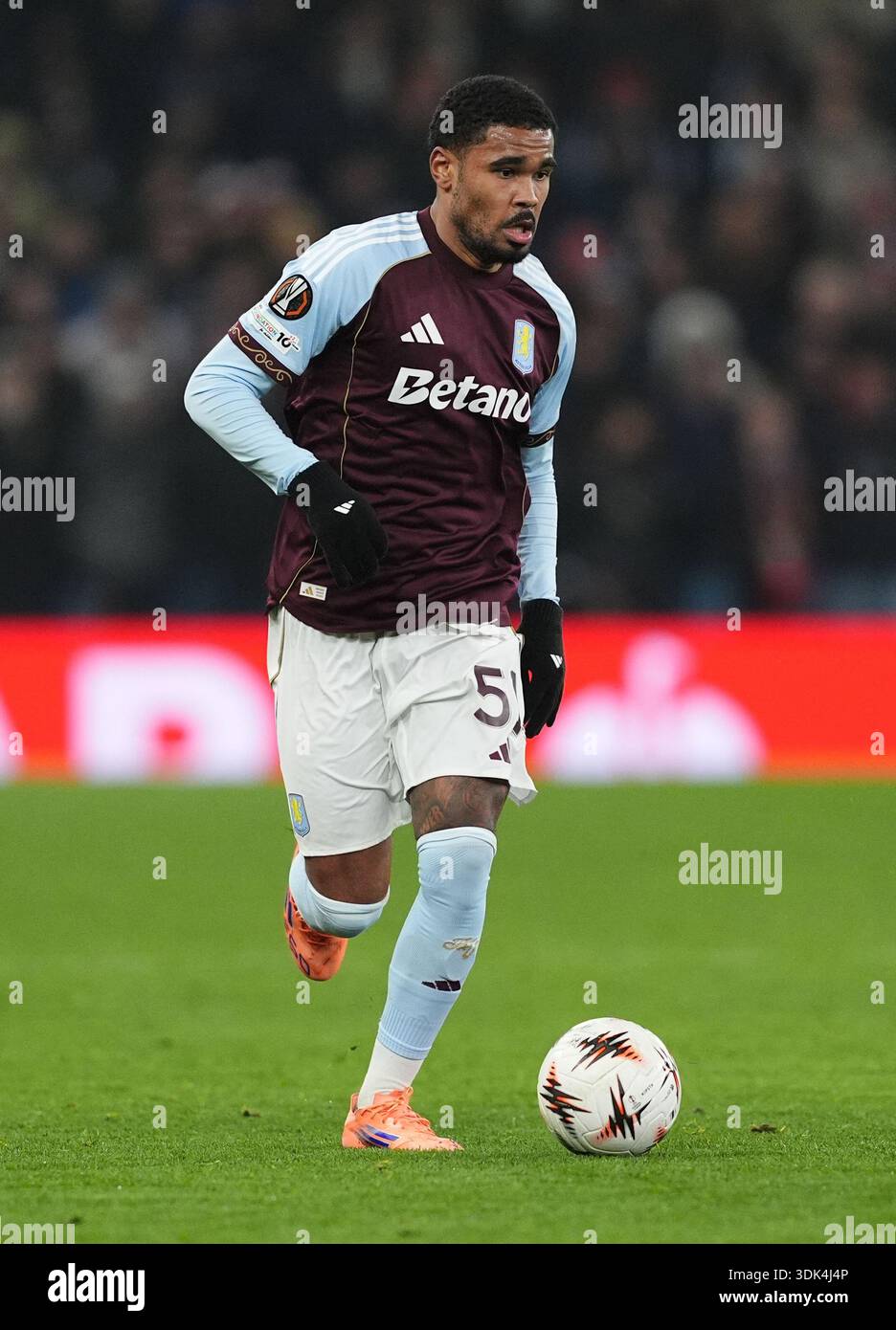 Aston Villa's Kadan Young during the UEFA Europa League match at Villa ...