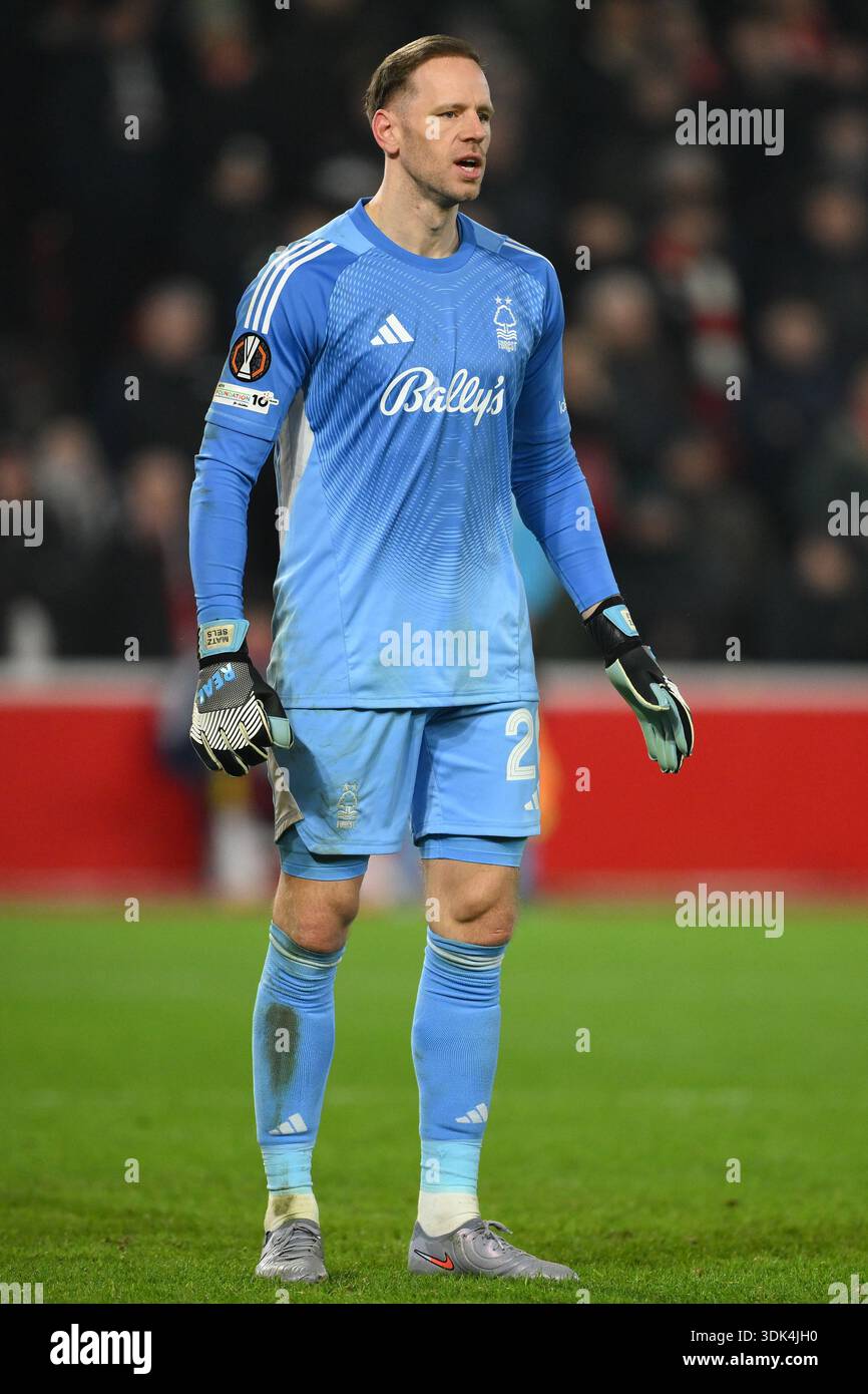 Matz Sels, Nottingham Forest goalkeeper during the UEFA Europa League ...