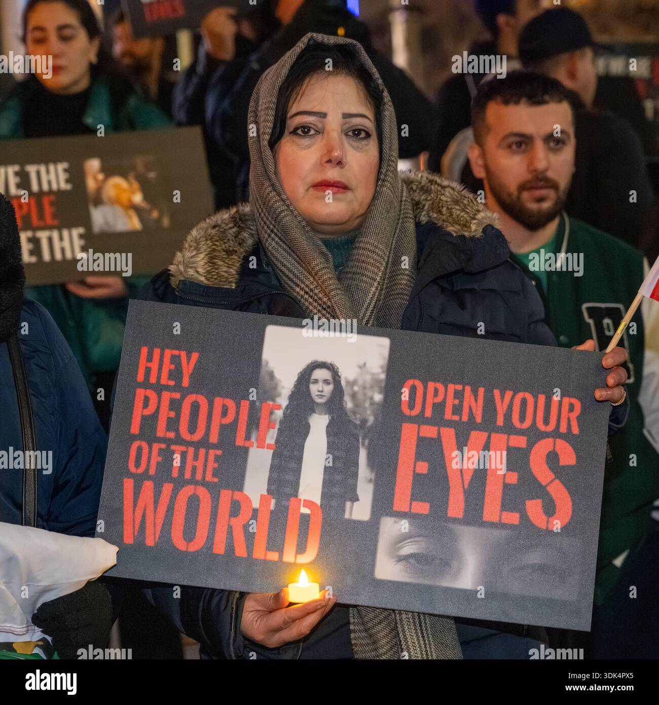 Glasgow, UK, 29th Jan. 2026. Glasgow Iranian community candlelit vigil ...