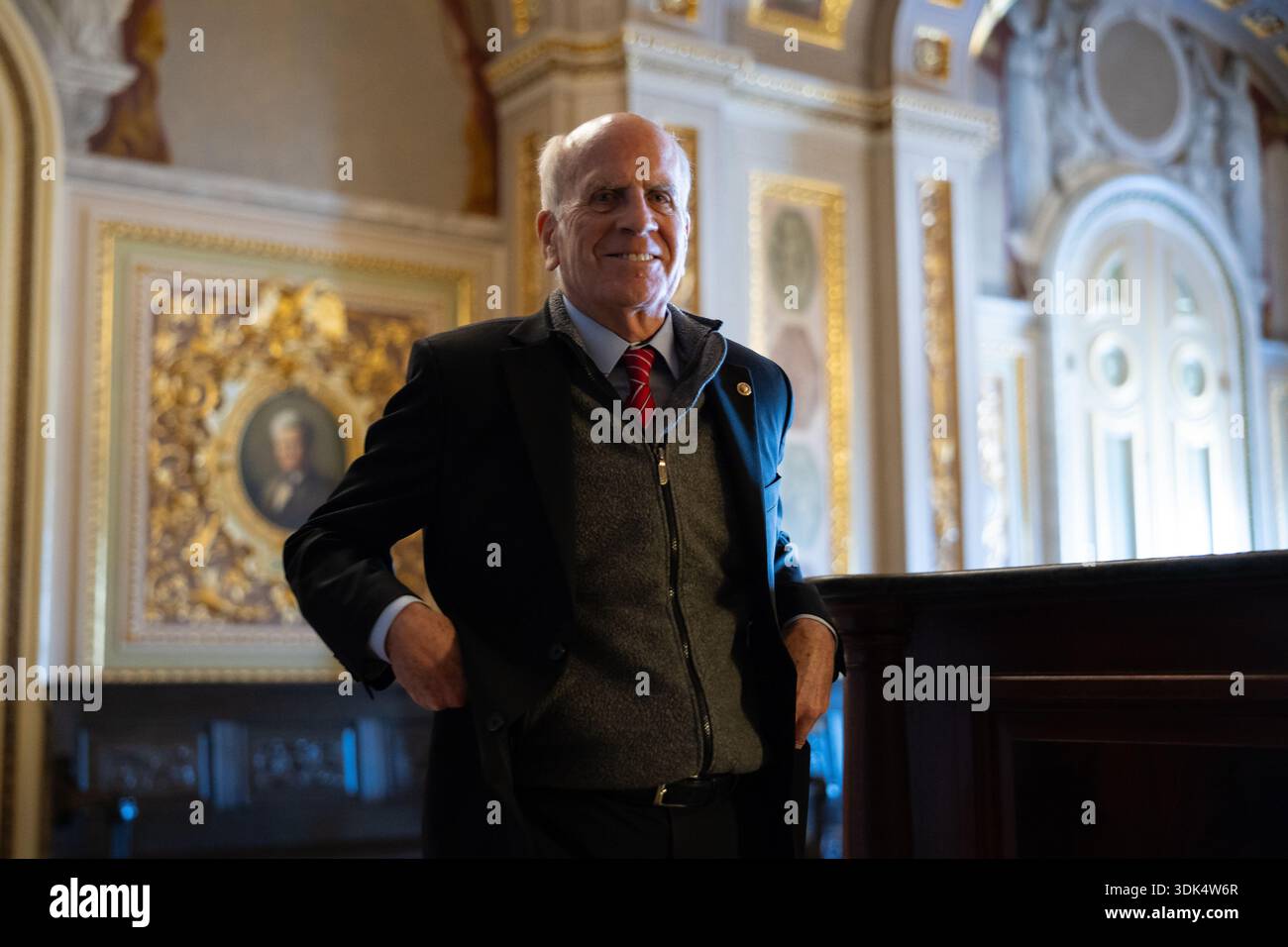 Sen. Peter Welch (D-Vt.) walks to a Senate Democratic Caucus luncheon ...