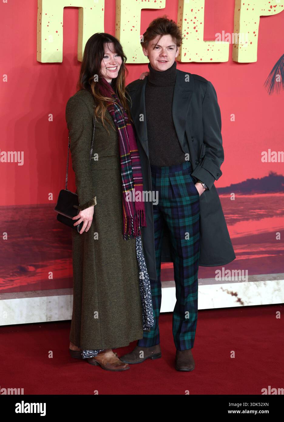 Talulah Riley and Thomas Brody Sangster attend the Send Help UK ...