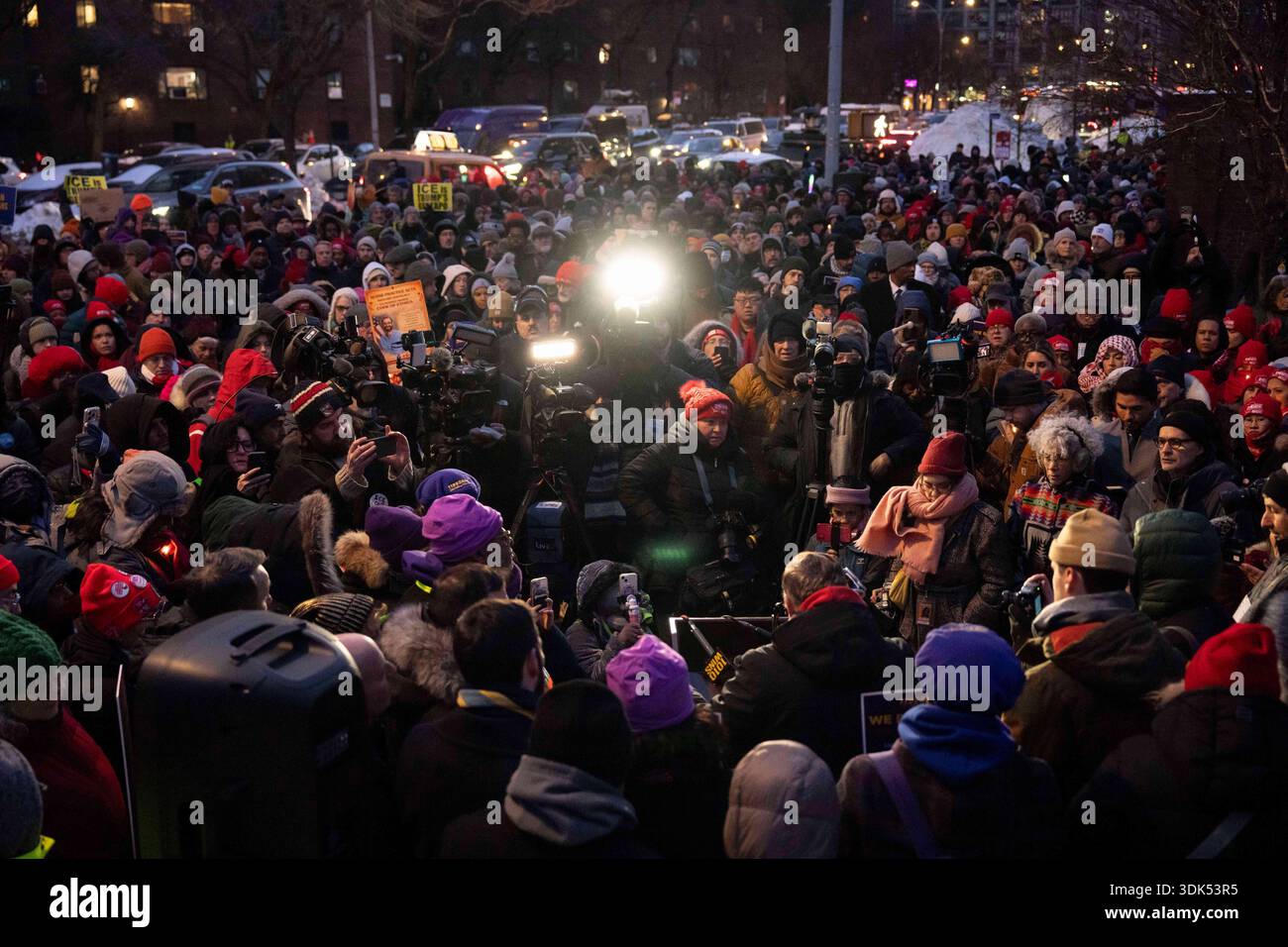 Nurses and their supporters gather for a vigil for Alex Pretti outside ...