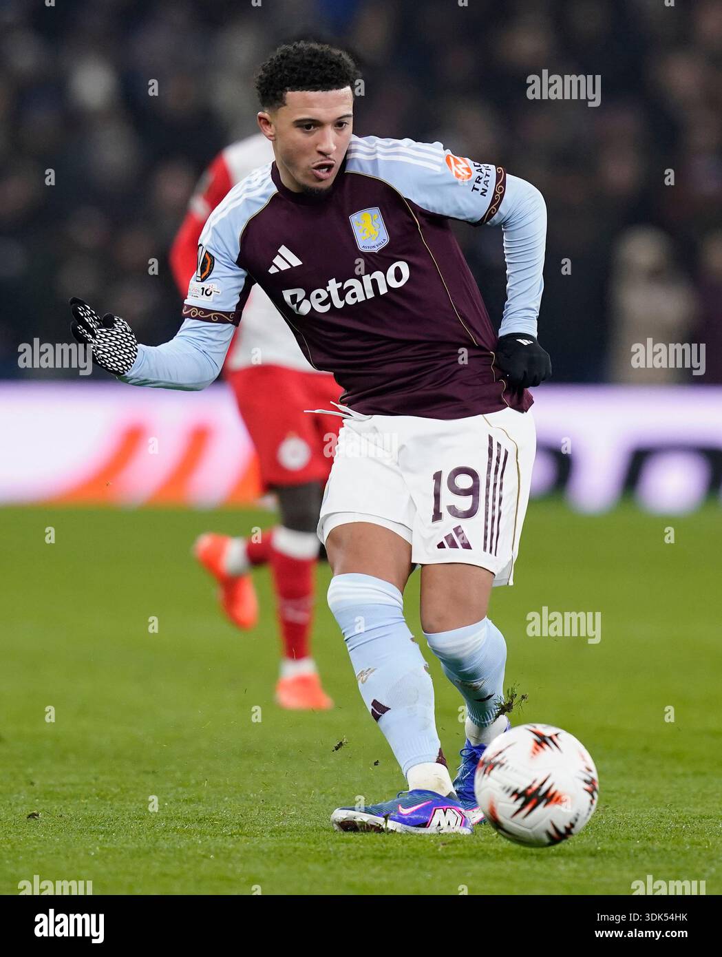 Birmingham, England, 29th January 2026. Jadon Sancho of Aston Villa ...