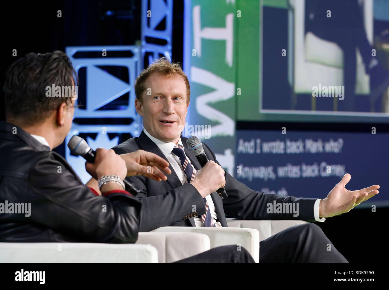 George Stroumboulopoulos, left, speaks with Canadian Identity and ...
