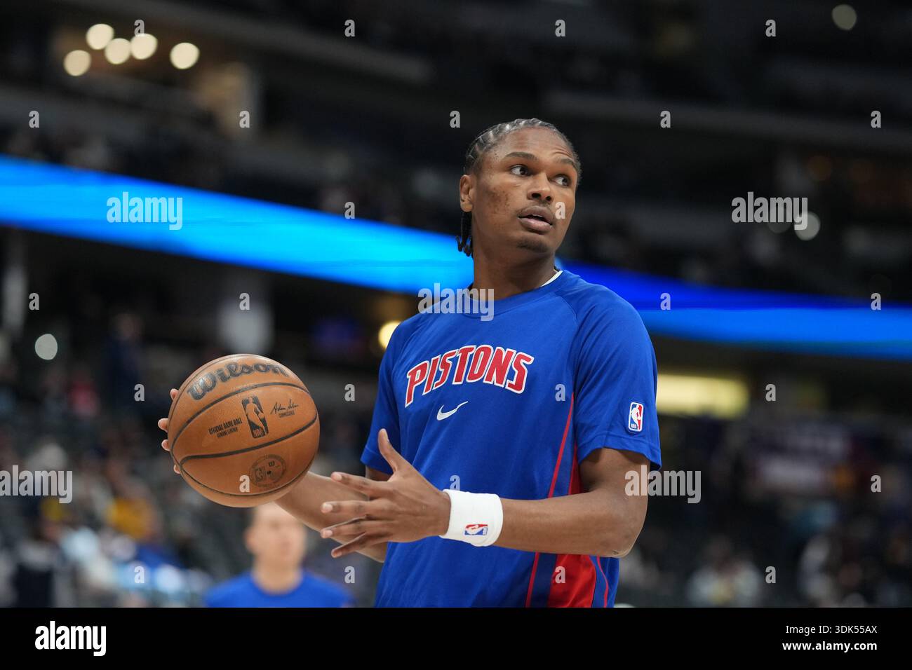 Detroit Pistons guard/forward Ausar Thompson (9) in the first half of ...