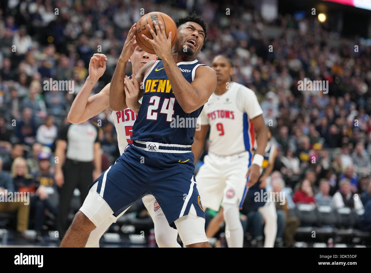 Denver Nuggets guard Jalen Pickett (24) in the second half of an NBA ...