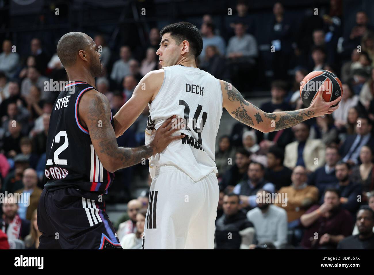 Forward Gabriel DECK (#14 Real Madrid) during the Euroleague game Paris ...