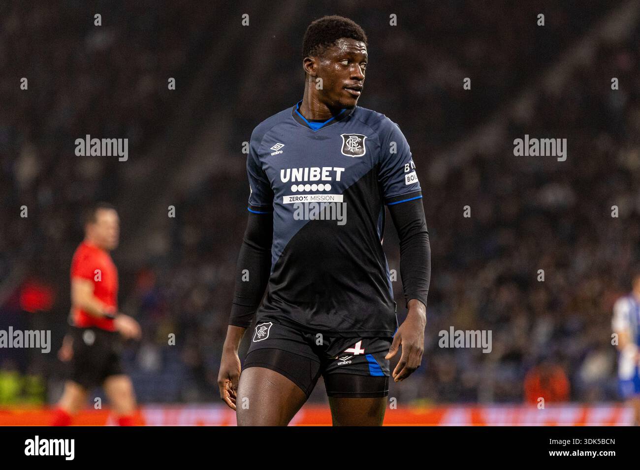 Rangers FC's player Nasser Djiga (R) seen in action during the match ...