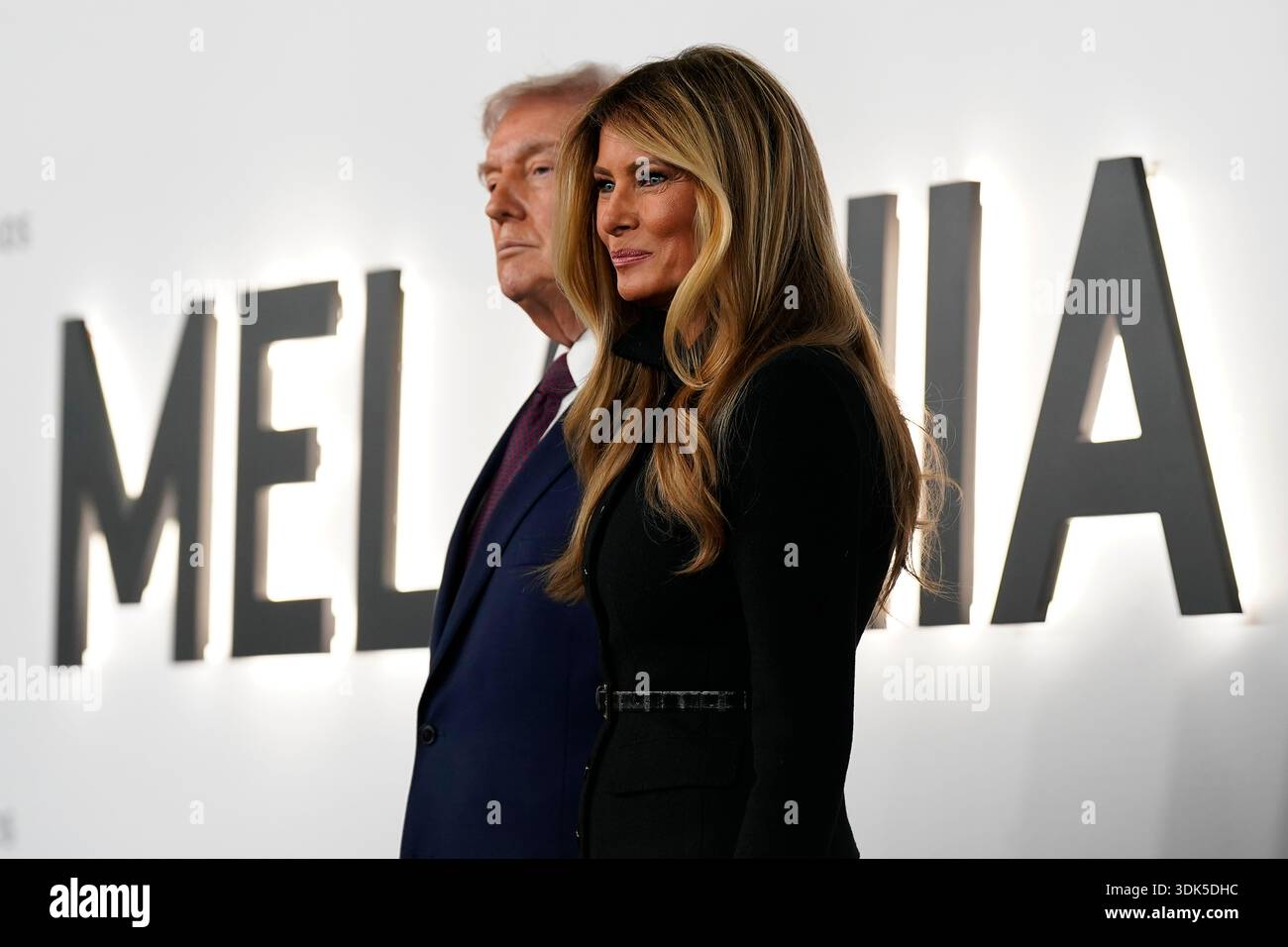 President Donald Trump and first lady Melania Trump arrive for the ...