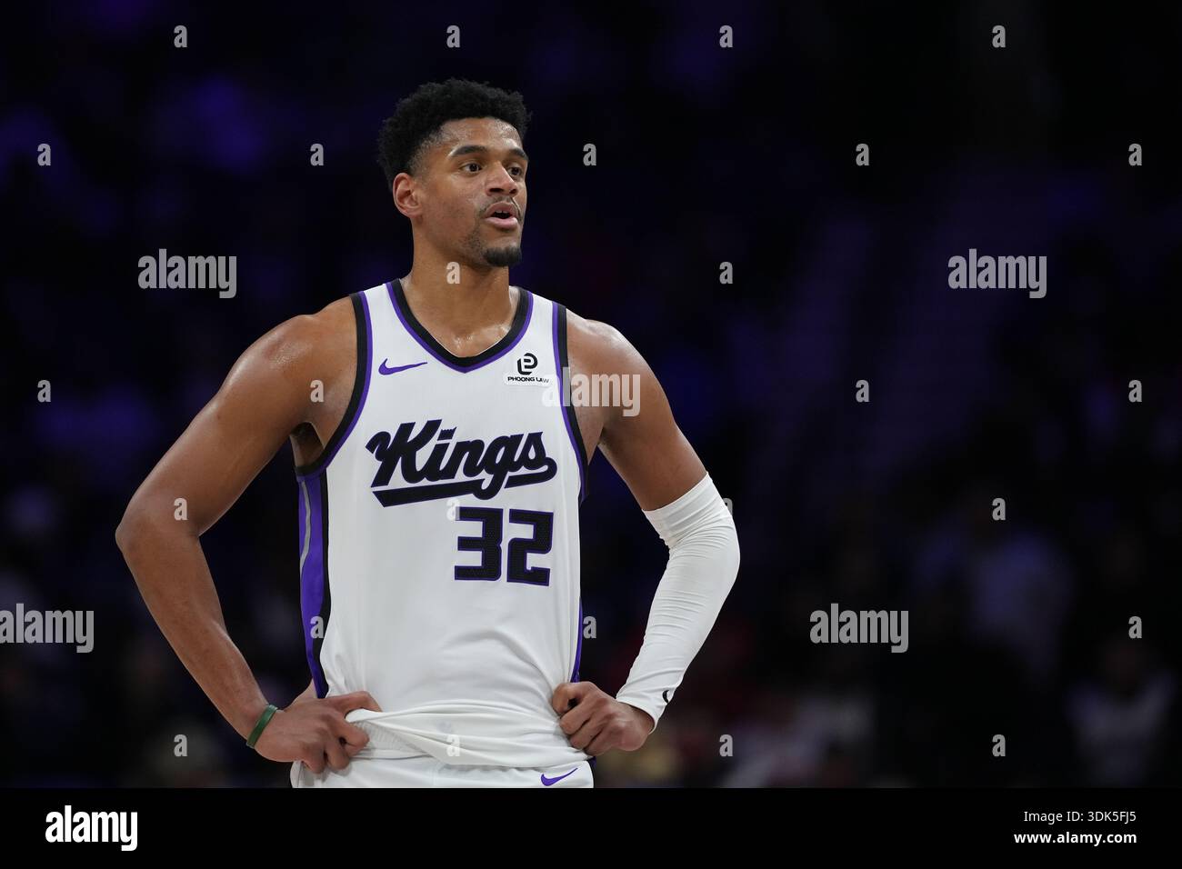 Sacramento Kings' Dylan Cardwell plays during an NBA basketball game ...