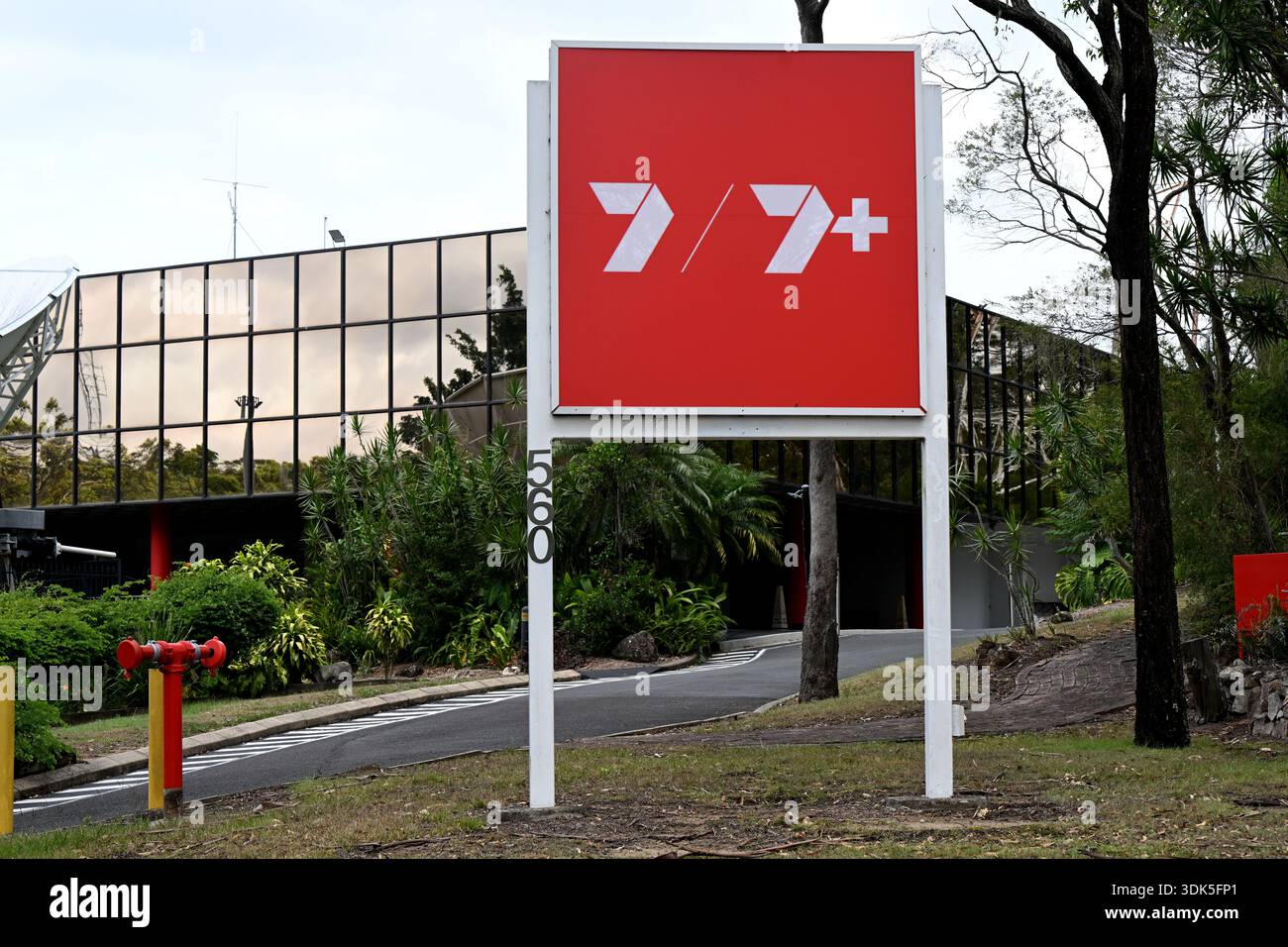 The Channel 7 Brisbane television studio owned by the Southern Cross ...