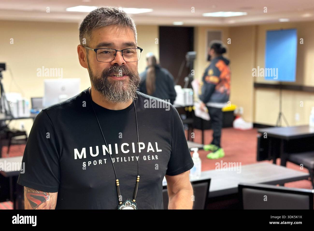 Turtle Mountain Band of Chippewa Chairman Jamie Azure speaks about an ...