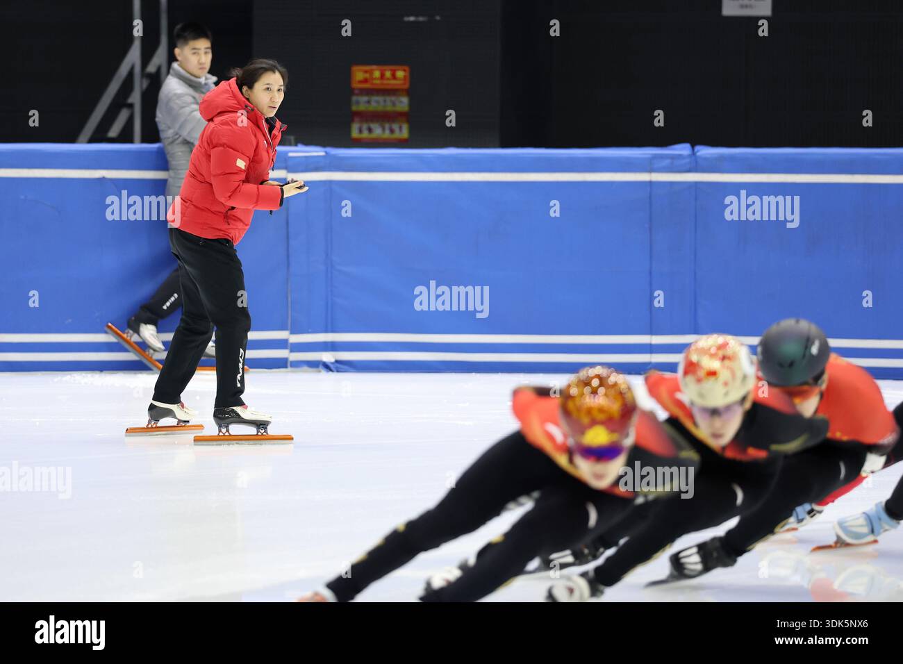 Beijing,China.29th January 2026. The Chinese short track speed skating ...