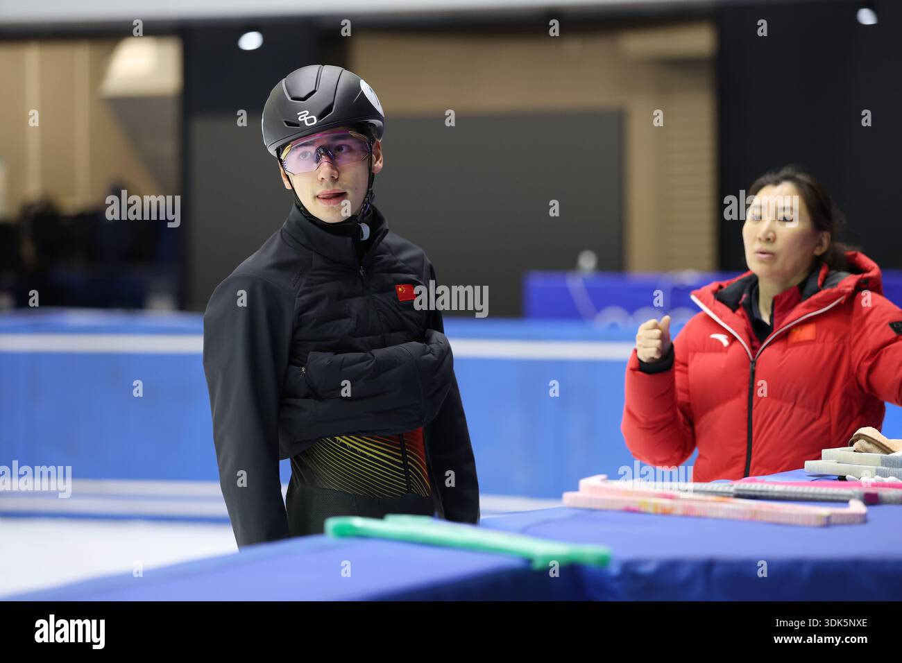 Beijing,China.29th January 2026. The Chinese short track speed skating ...
