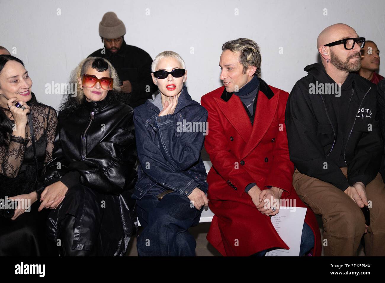 Paris, France. 29th Jan, 2026. Peaches, Rose McGowan, Marlon Magnee at ...