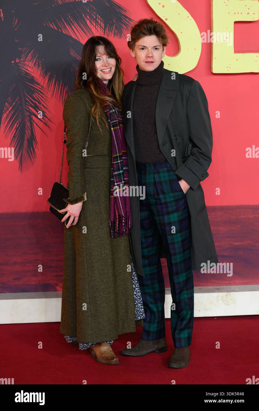 London, UK. 29th Jan, 2026. Talulah Riley and Thomas Brodie-Sangster at ...