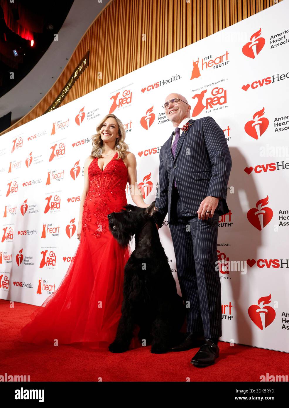 Katie Bernardin and Don Sturz pose with Monty when they arrive on the ...