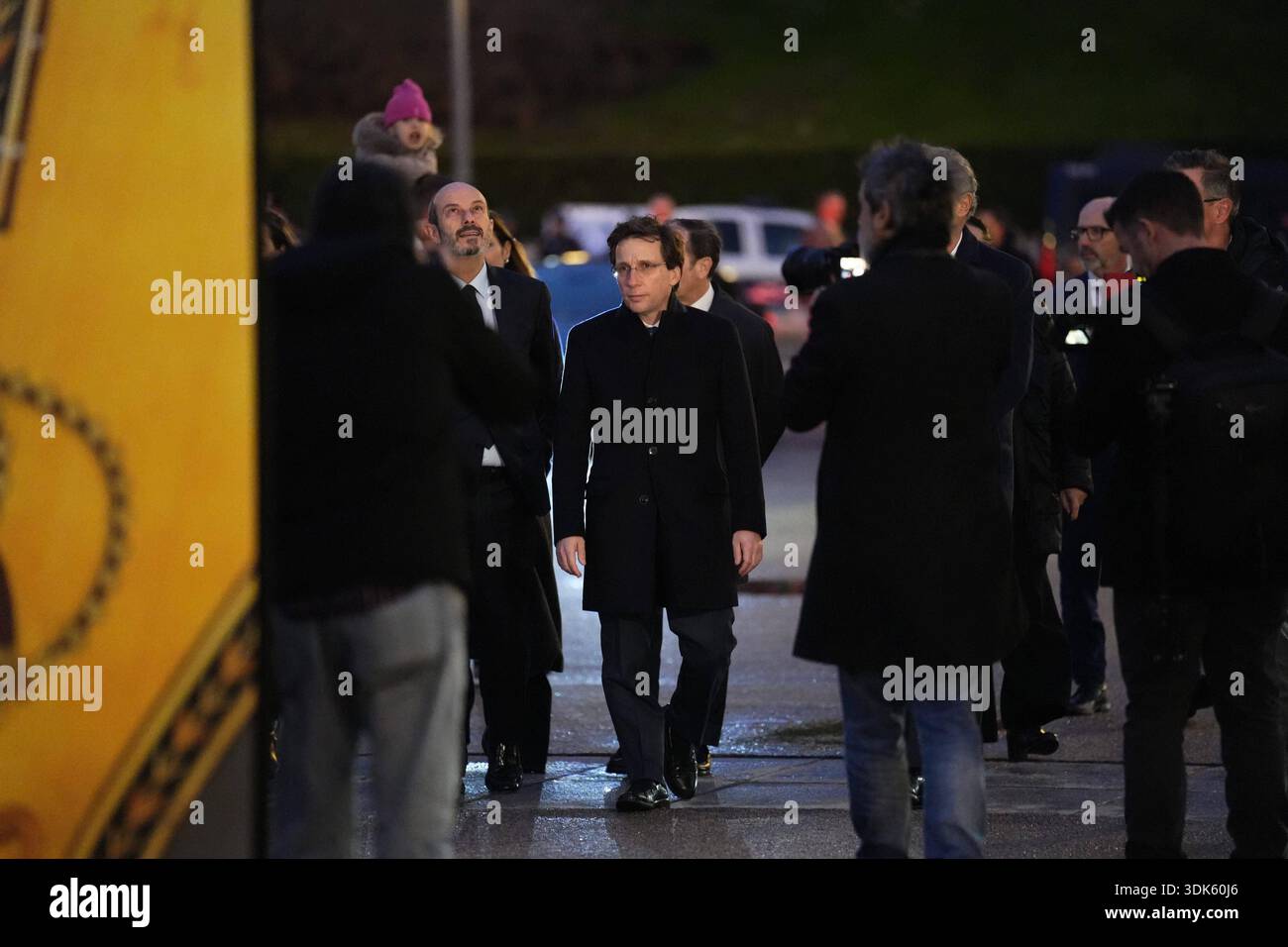 Isabel Diaz Ayuso and Jose Luis Martinez-Almeida attending funeral mass ...