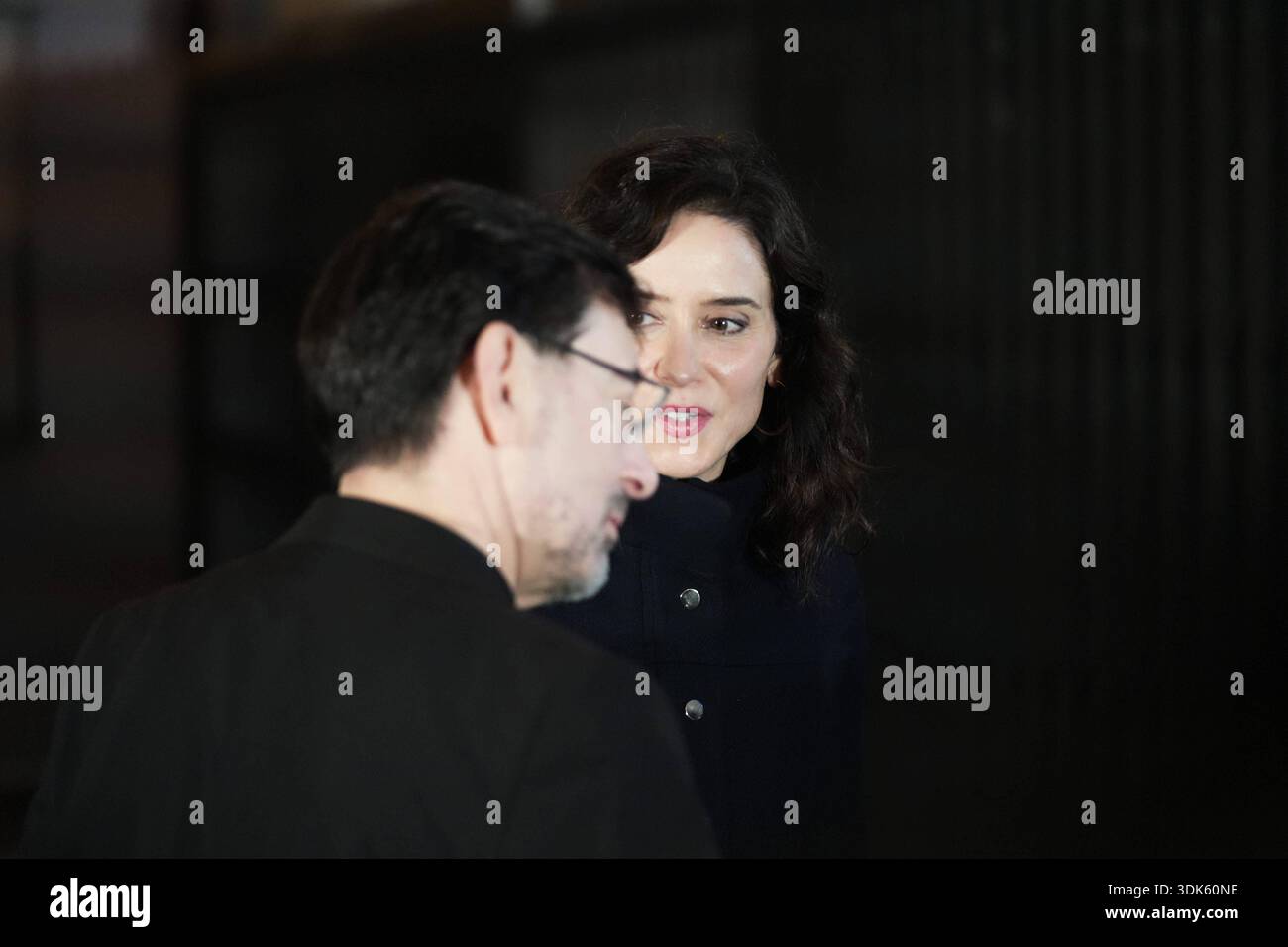 Isabel Diaz Ayuso and Jose Luis Martinez-Almeida attending funeral mass ...