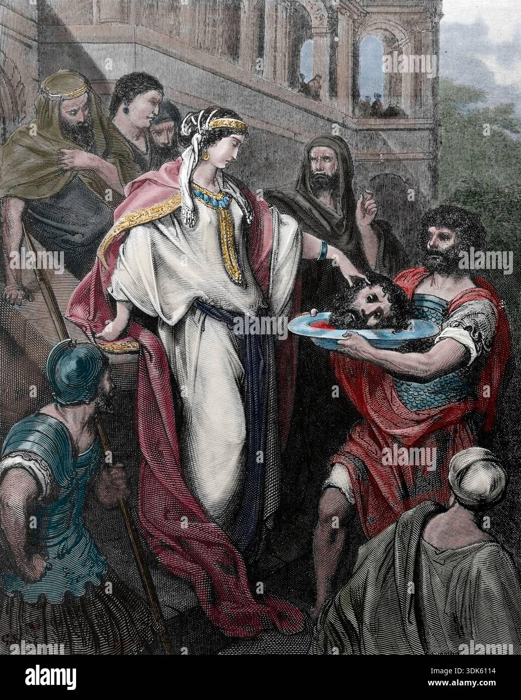 New Testament. Salome the daughter of Herod receiving the Head of John ...