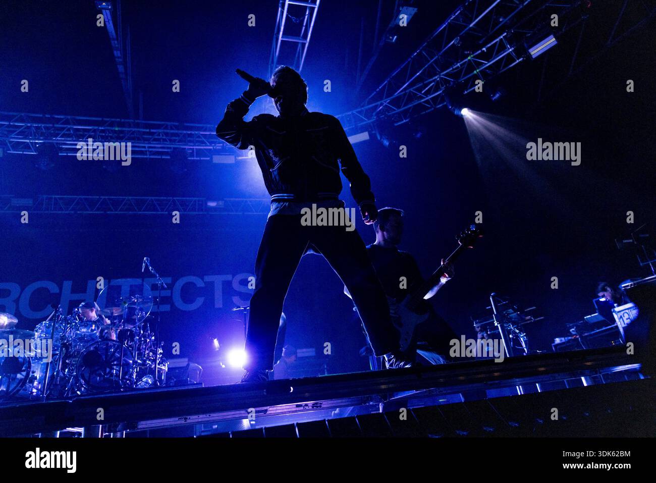 Sam Carter from English metalcore band Architects performs live at ...
