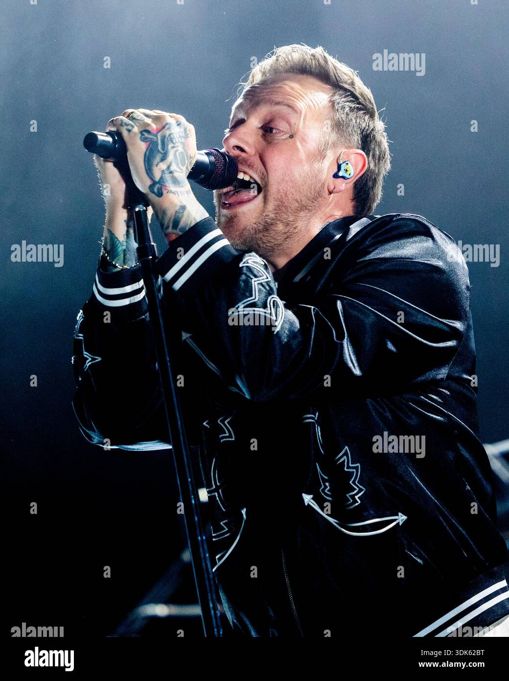 Sam Carter from English metalcore band Architects performs live at ...