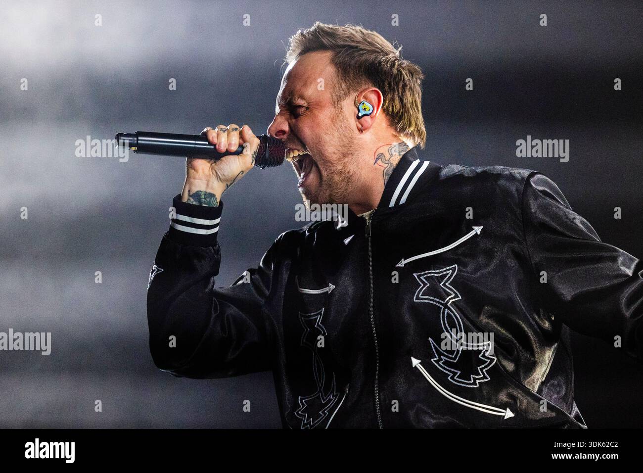 Sam Carter from English metalcore band Architects performs live at ...