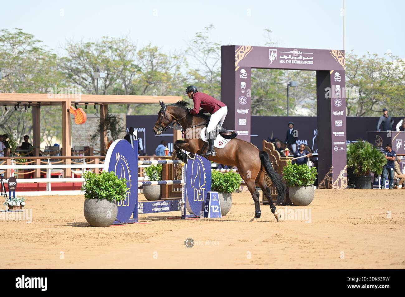 Doha, Qatar – 29 January 2026: Riders compete during the fourth and ...