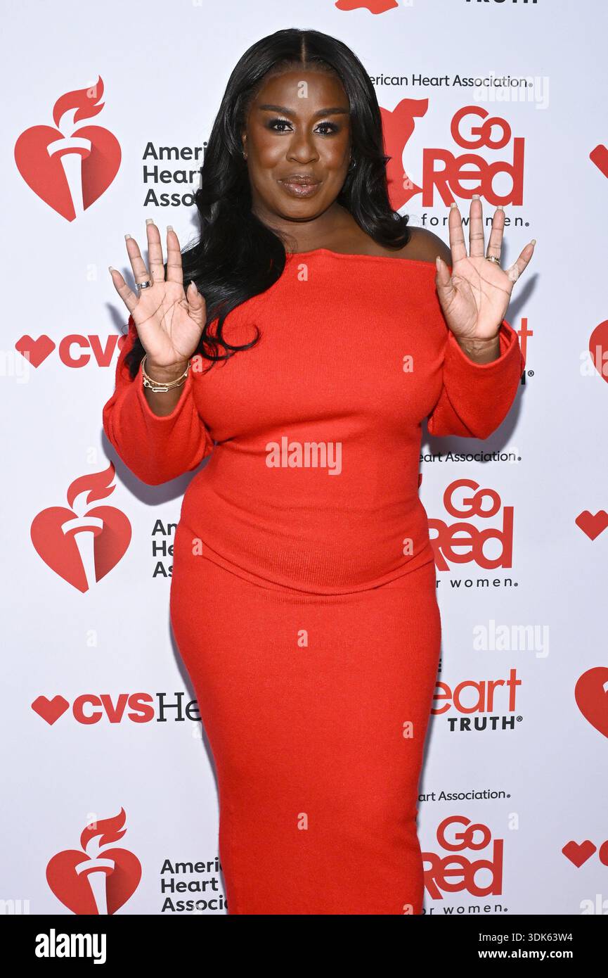 Uzo Aduba attends the American Heart Association's Red Dress Collection ...