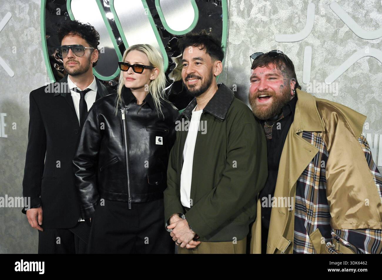 Colin Brittain; Emily Armstrong; Mike Shinoda; Teddy Swims at arrivals ...
