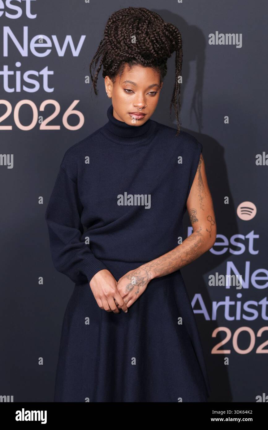 Willow Smith arrives at the Spotify Best New Artist Party on Thursday ...