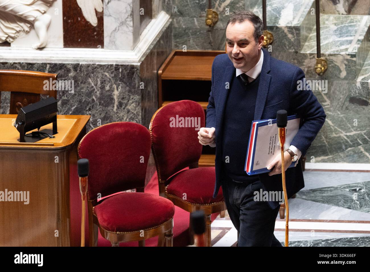 French Prime Minister Sebastien Lecornu arrives to use a third 49.3 ...