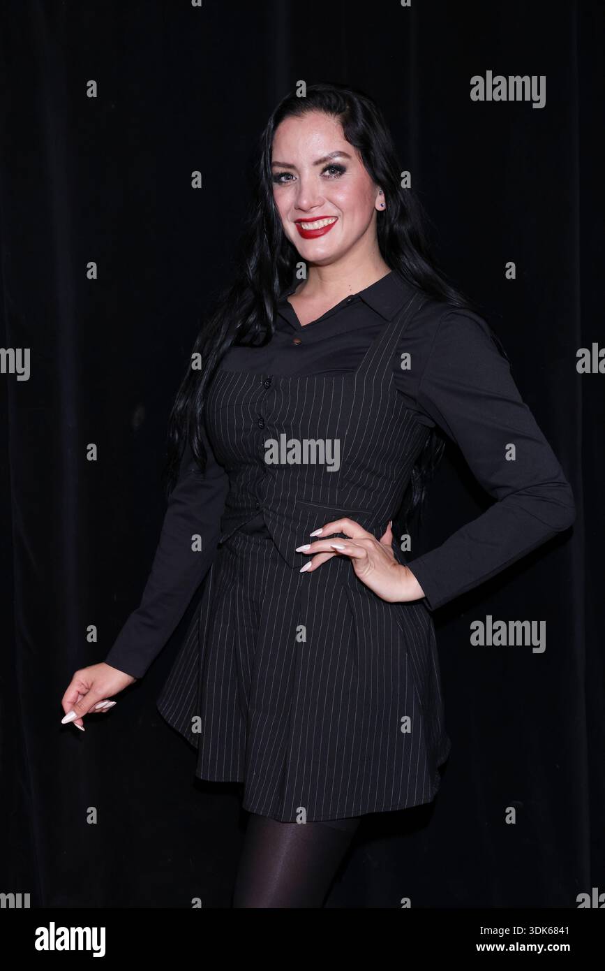 Karina Viosca poses for photos for the 'Noches de Danzon' theater play ...