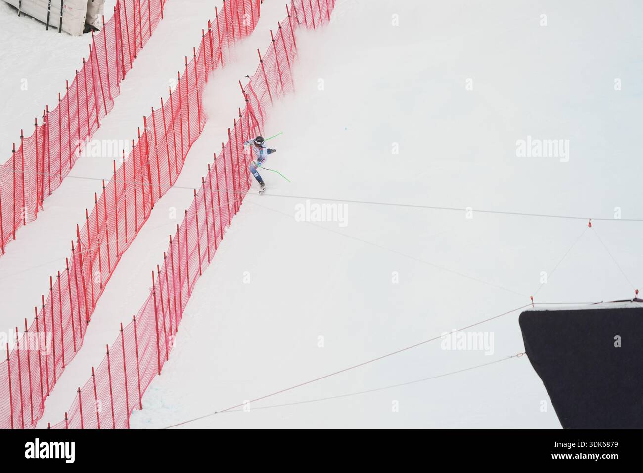 Norway's Marte Monsen crashes during an alpine ski, women's World Cup ...