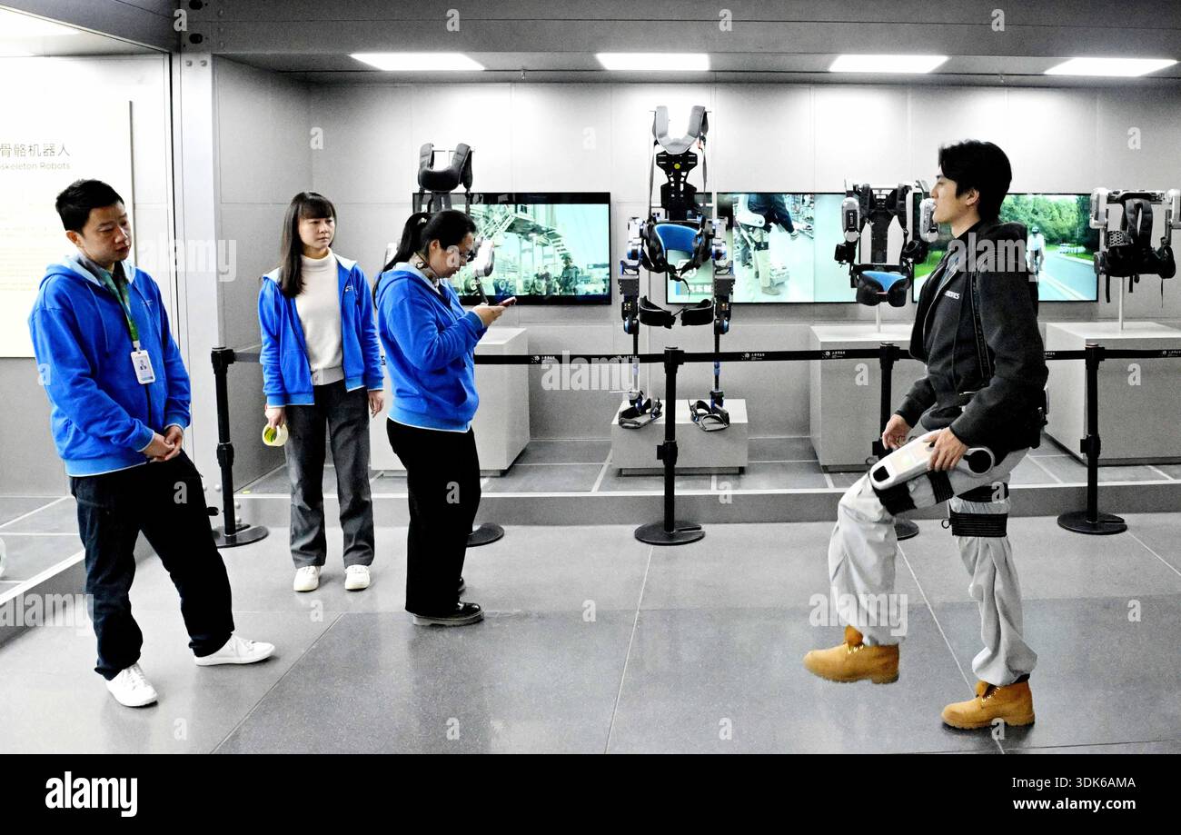 Visitors explore the newly renovated Shanghai Science and Technology ...