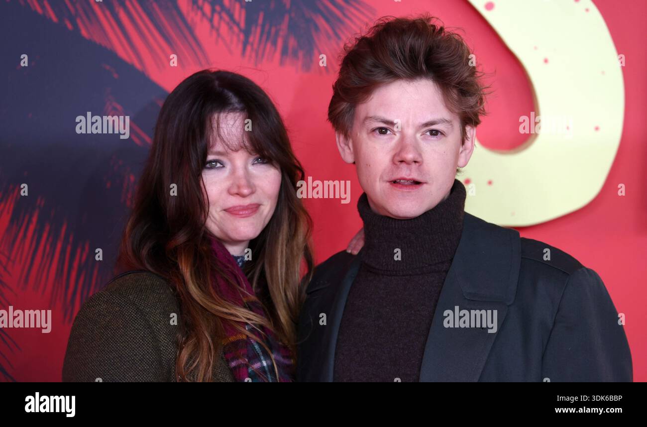 London, UK, 29th January 2026, Talulah Riley and Thomas Brody Sangster ...