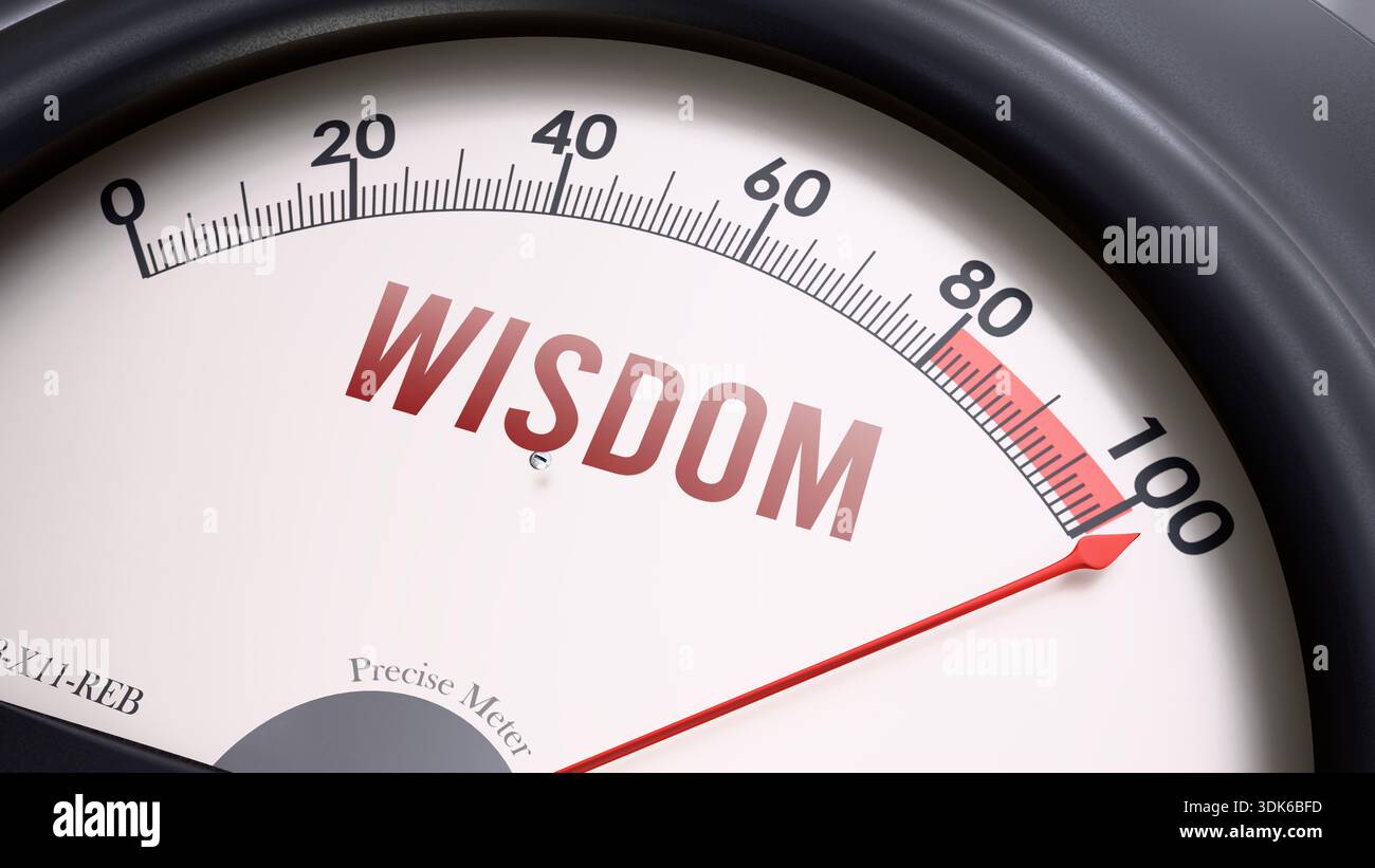 Wisdom and insight that is hitting a full scale hi-res stock ...