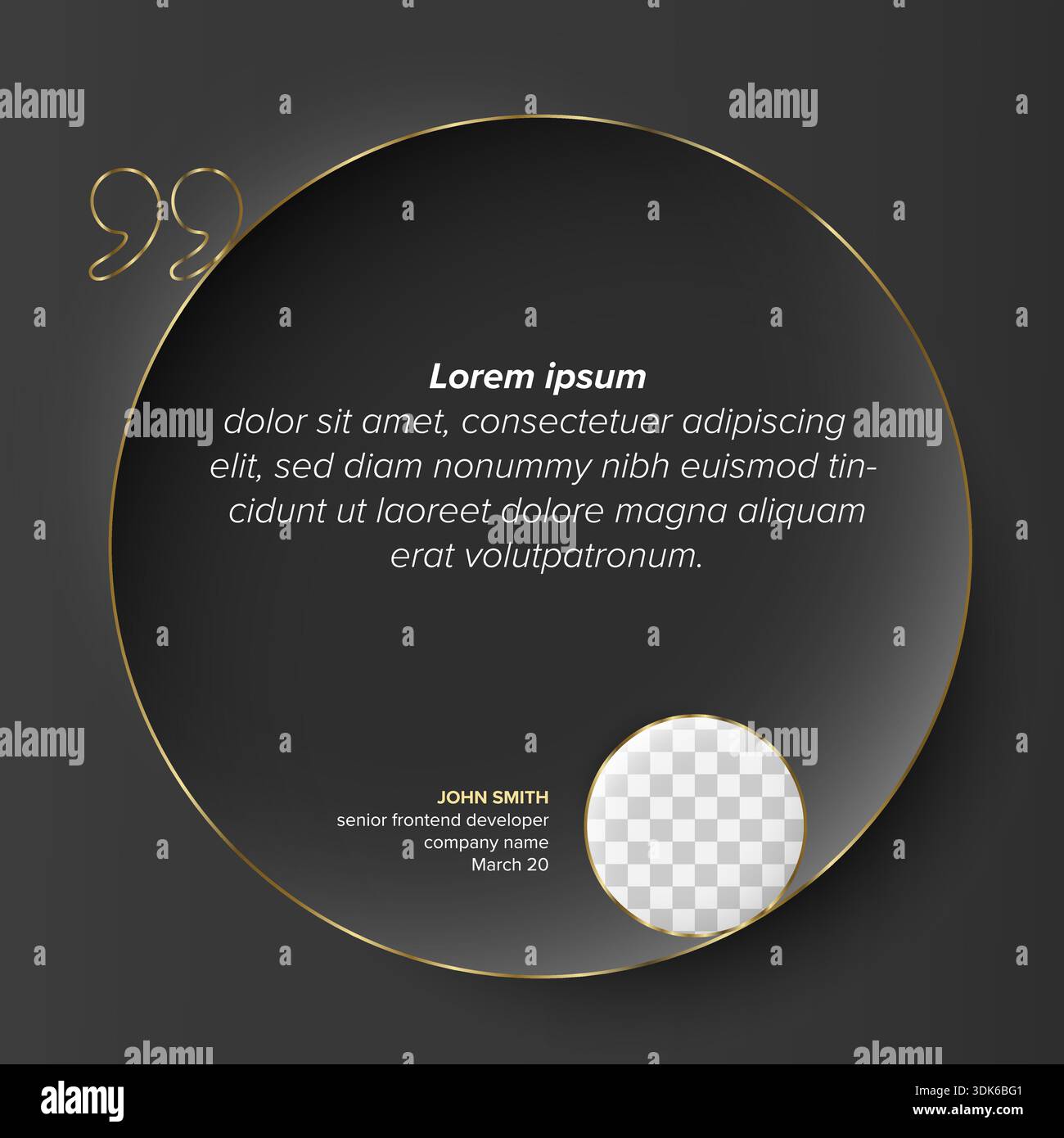 Testimonial social media banner Stock Vector Images - Alamy