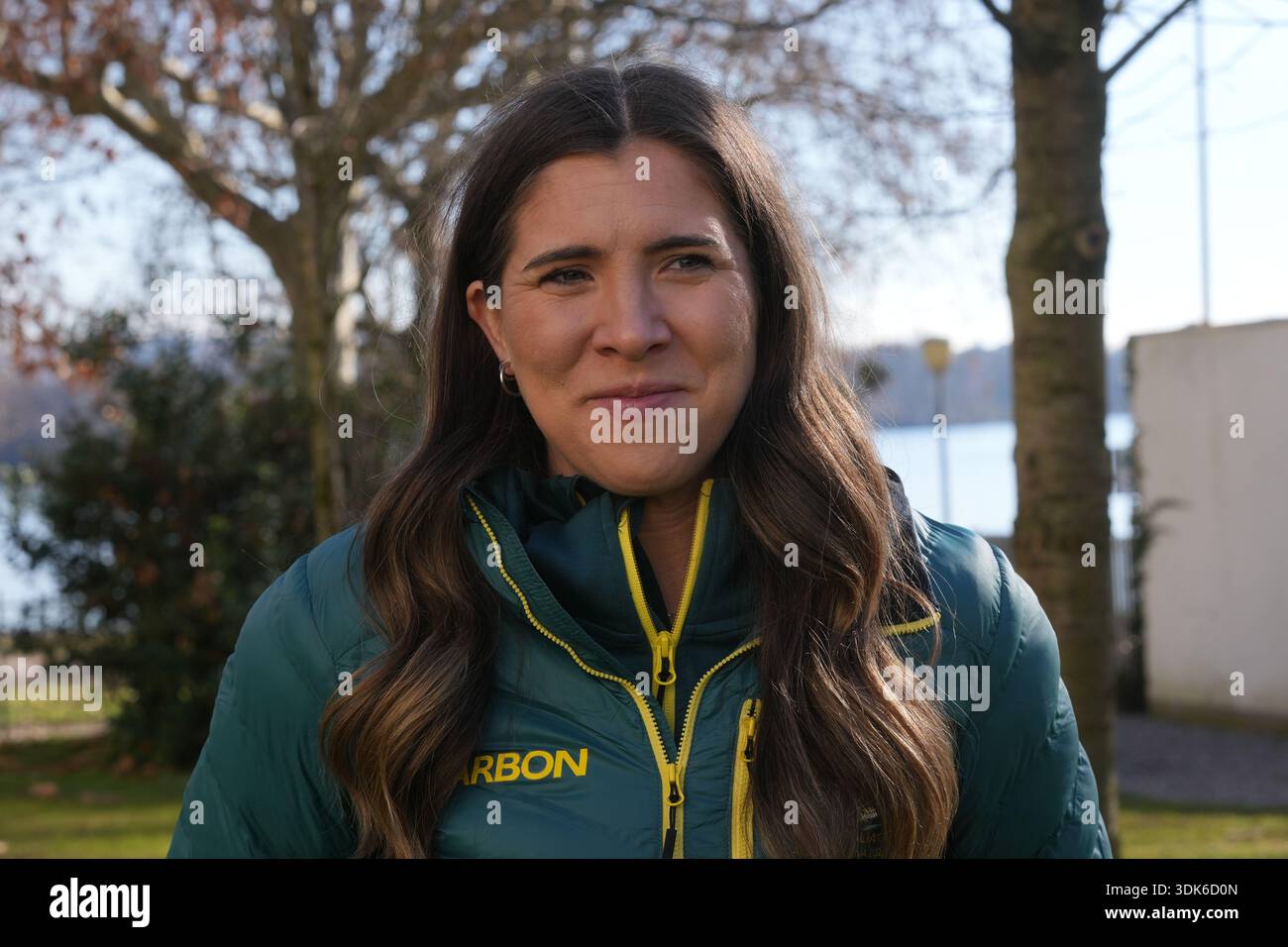 Australia's Breeana Walker smiles prior the interview with Associated ...