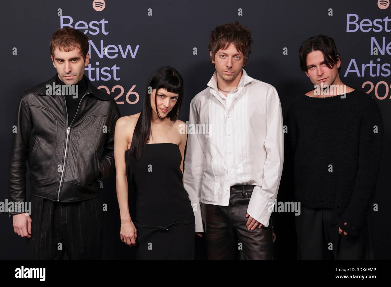 Jesse Perlman, from left, María Zardoya, Josh Conway, and Edward James ...