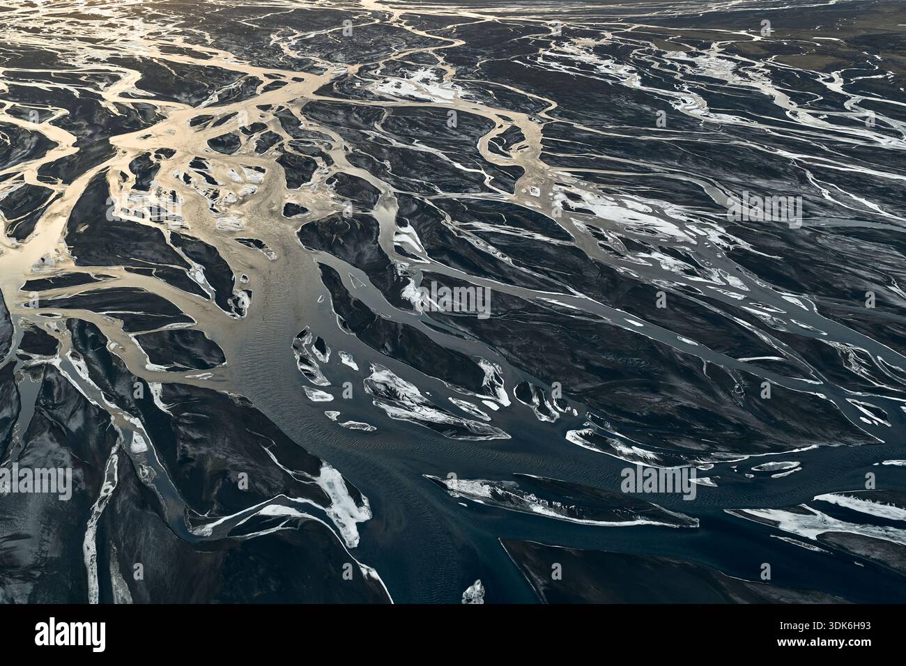 Braided glacier river delta hi-res stock photography and images - Alamy