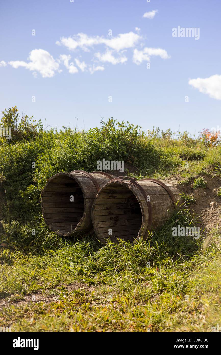Preserved historic wooden stave hi-res stock photography and images - Alamy