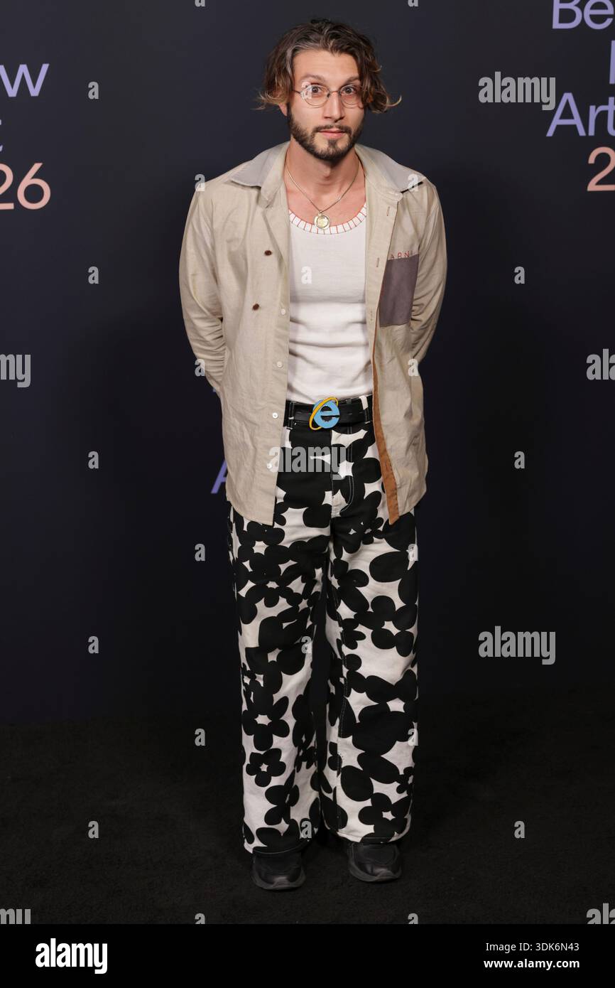 bbno$ arrives at the Spotify Best New Artist Party on Thursday, Jan. 29 ...