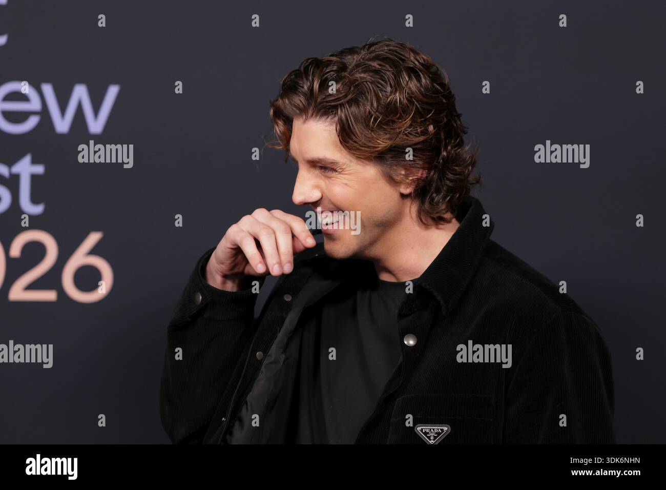Lukas Gage arrives at the Spotify Best New Artist Party on Thursday ...